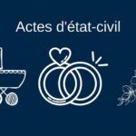 Demande d'acte d'état civil